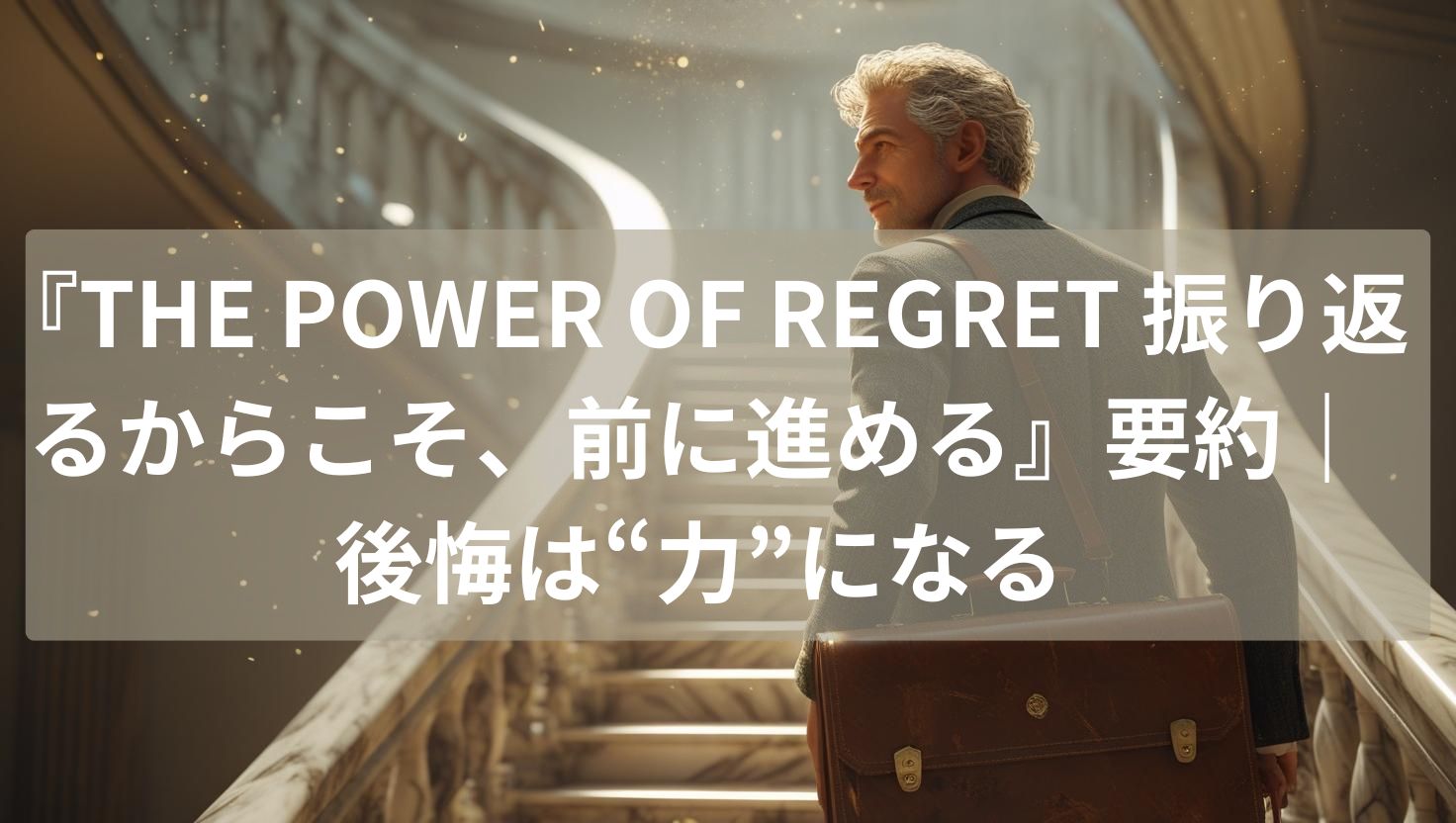 『THE POWER OF REGRET』要約と感想｜後悔を“力”に変える方法 | 学びの書棚｜むずかしい本を、わかりやすく